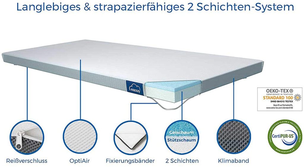 Eazzzy Topper 180x200 cm - Top 10 Alternativen und Bestseller ...